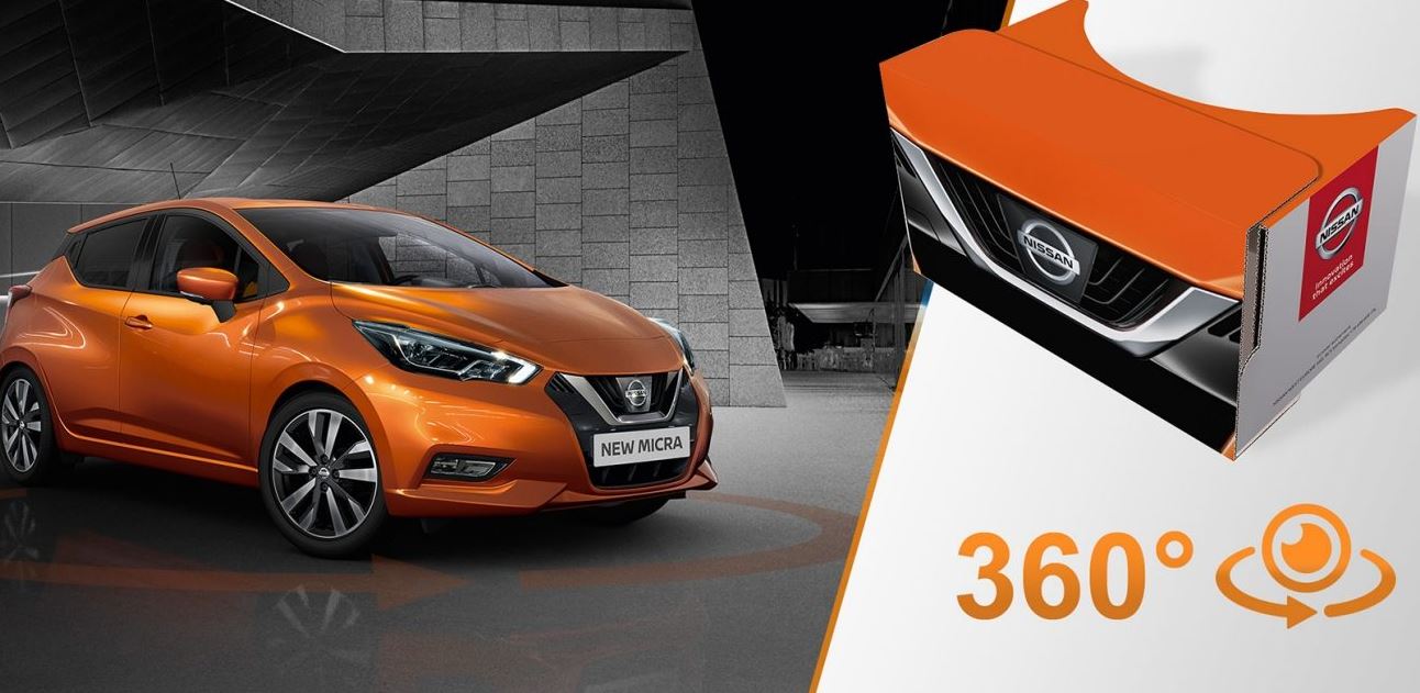 Un Cardboard offert pour découvrir la nouvelle Nissan Micra à 360°