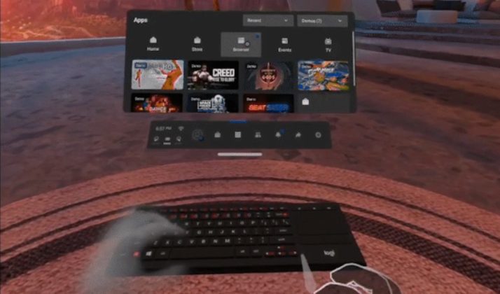 Oculus Infinite Office : Votre bureau et clavier modélisés sur Oculus Quest