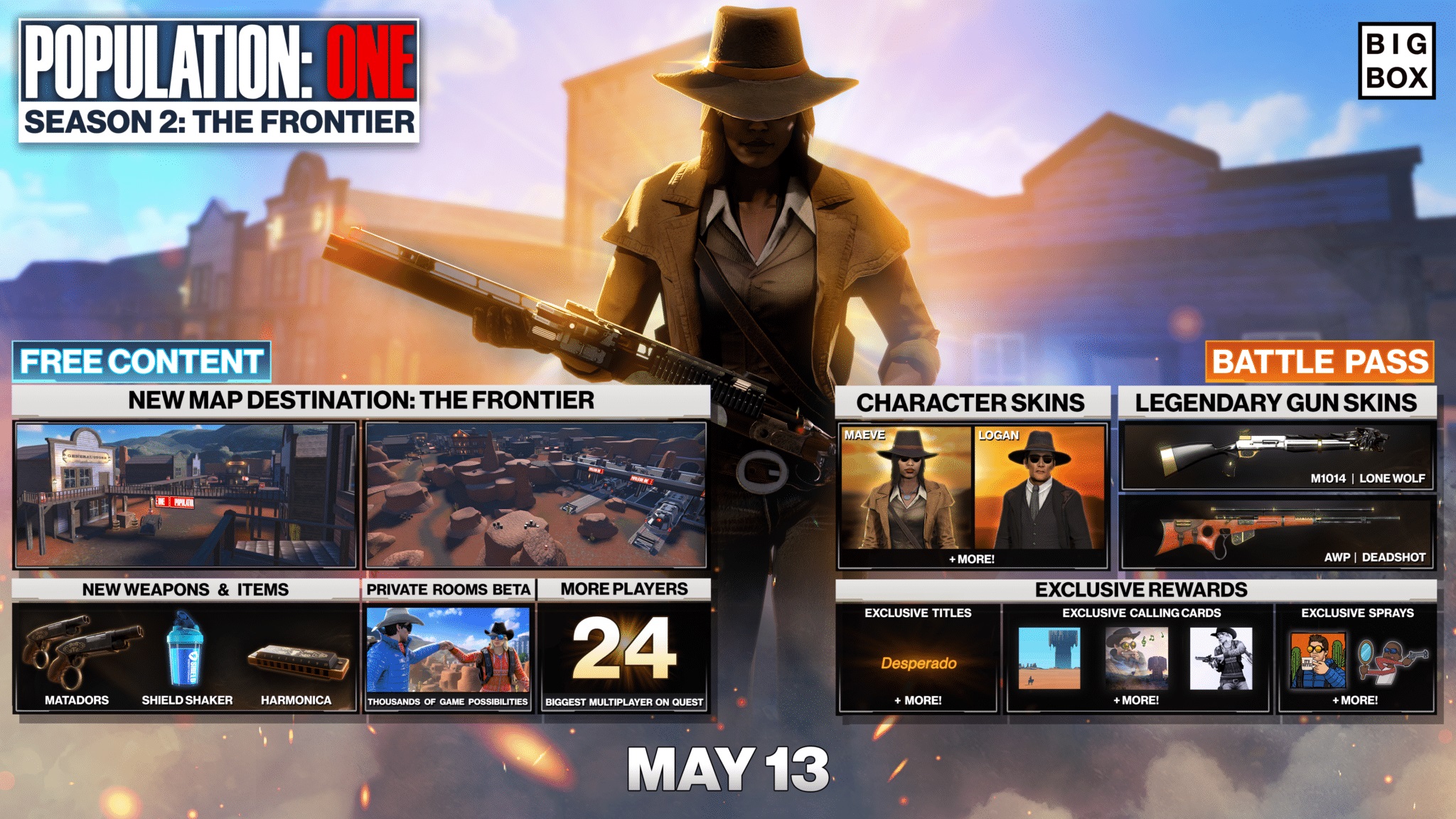 La saison 2 du Battle Royale VR Population: One est lancée sur Quest et PC